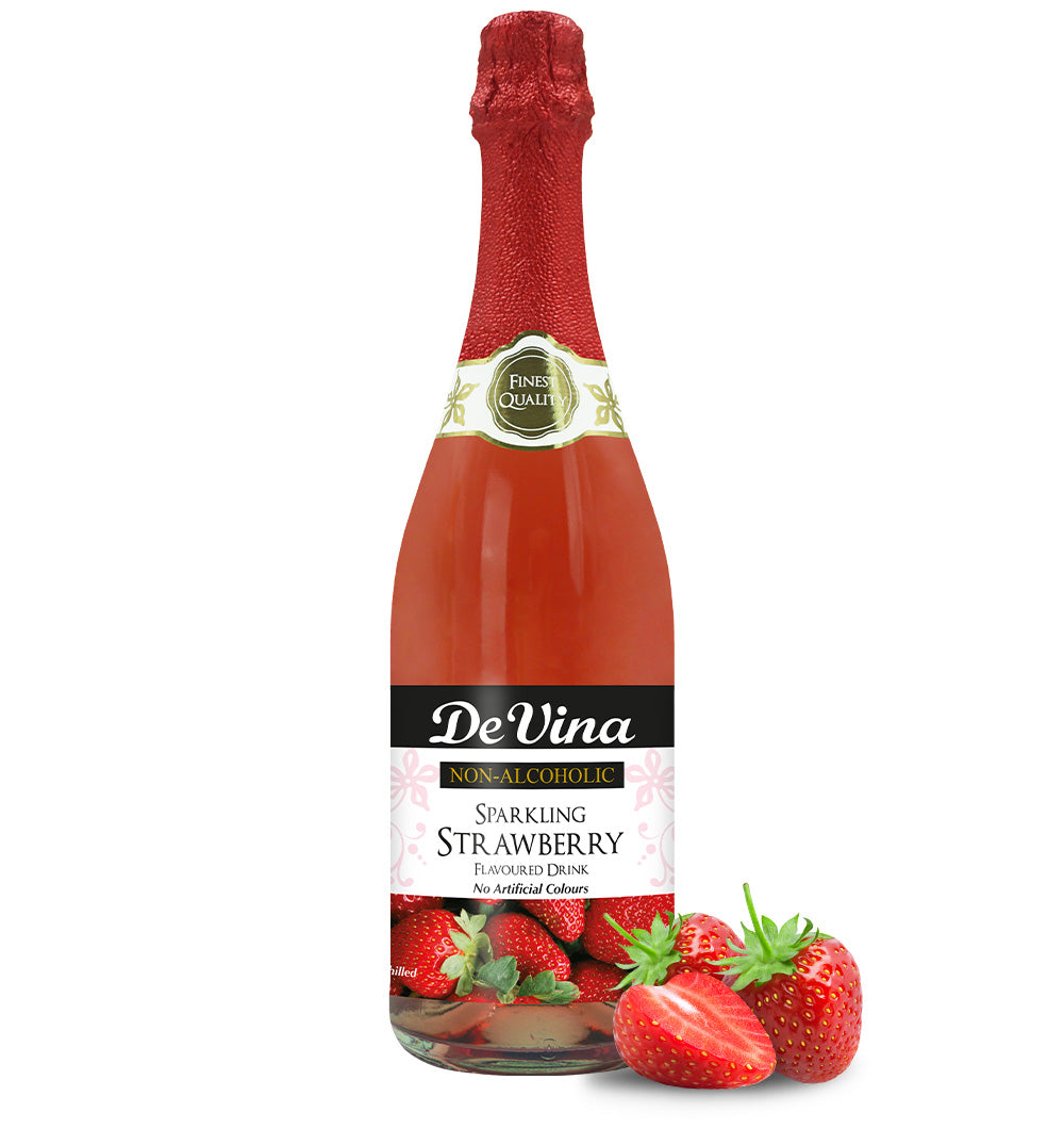 Devina Non-Alcohol Sparkling Strawberry Drink 750ml Bottle – devinadrinks